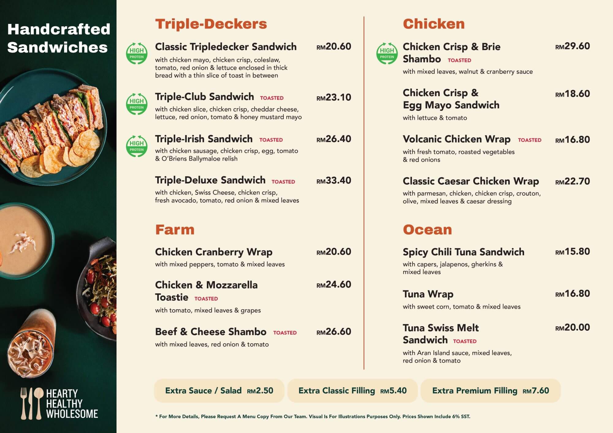 Our Menu - O'Briens Café