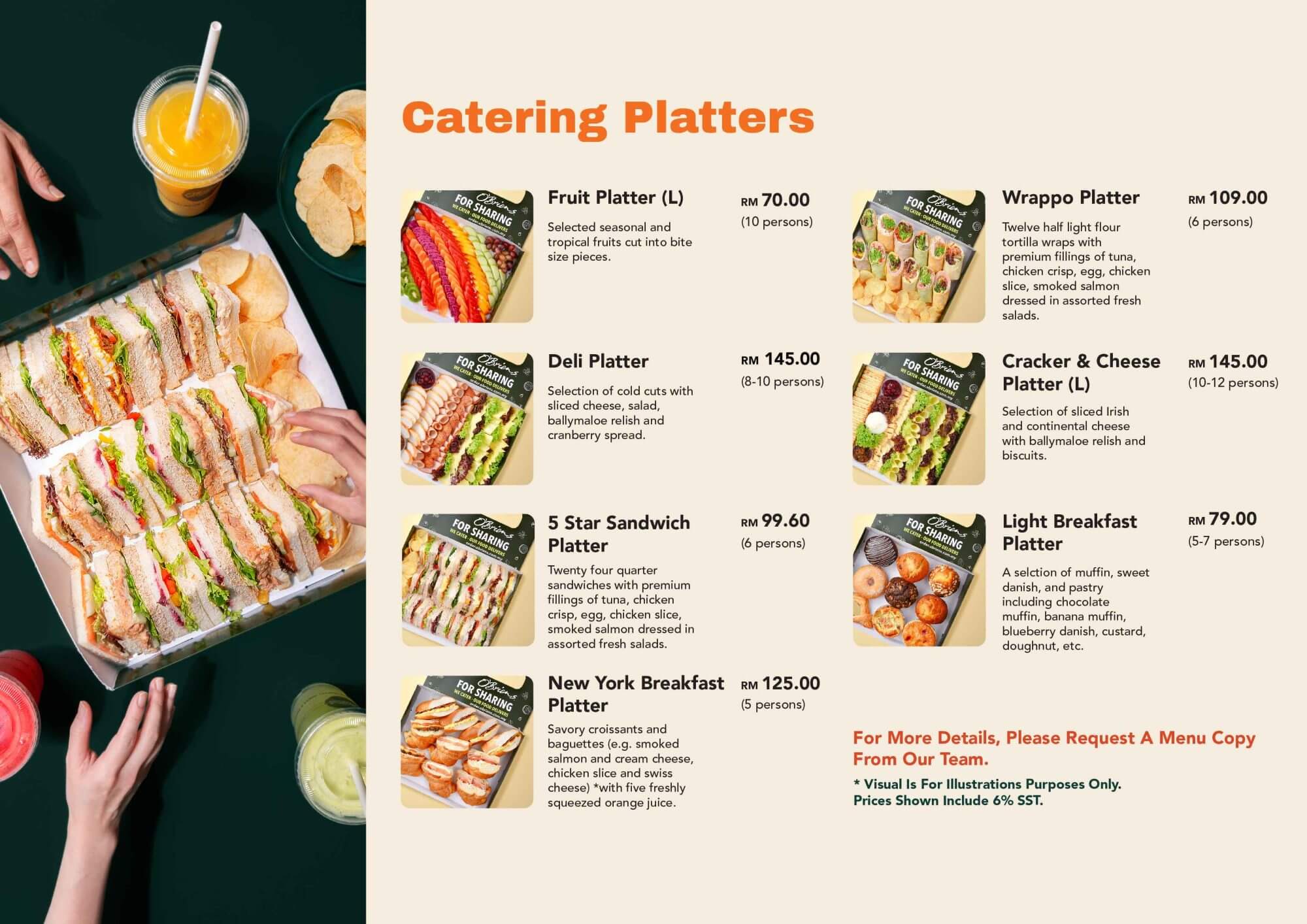 Our Menu - O'Briens Café